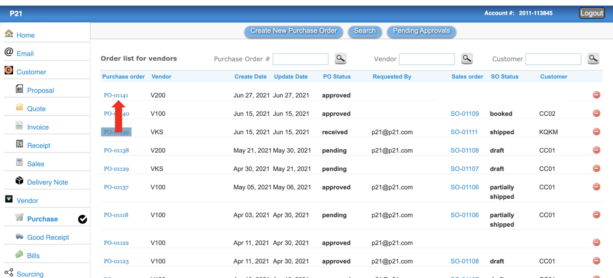 Link a purchase order to a sales order | Purchase Order, Inventory ...